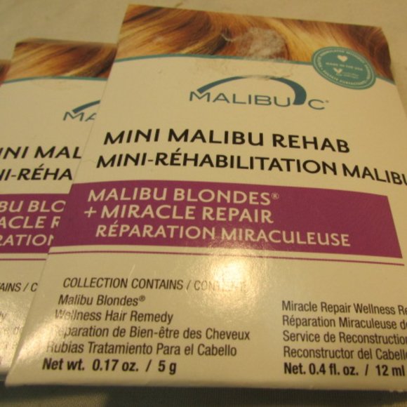 Malibu | Hair | Malibu C Mini Malibu Rehab 5 Packets | Poshmark
